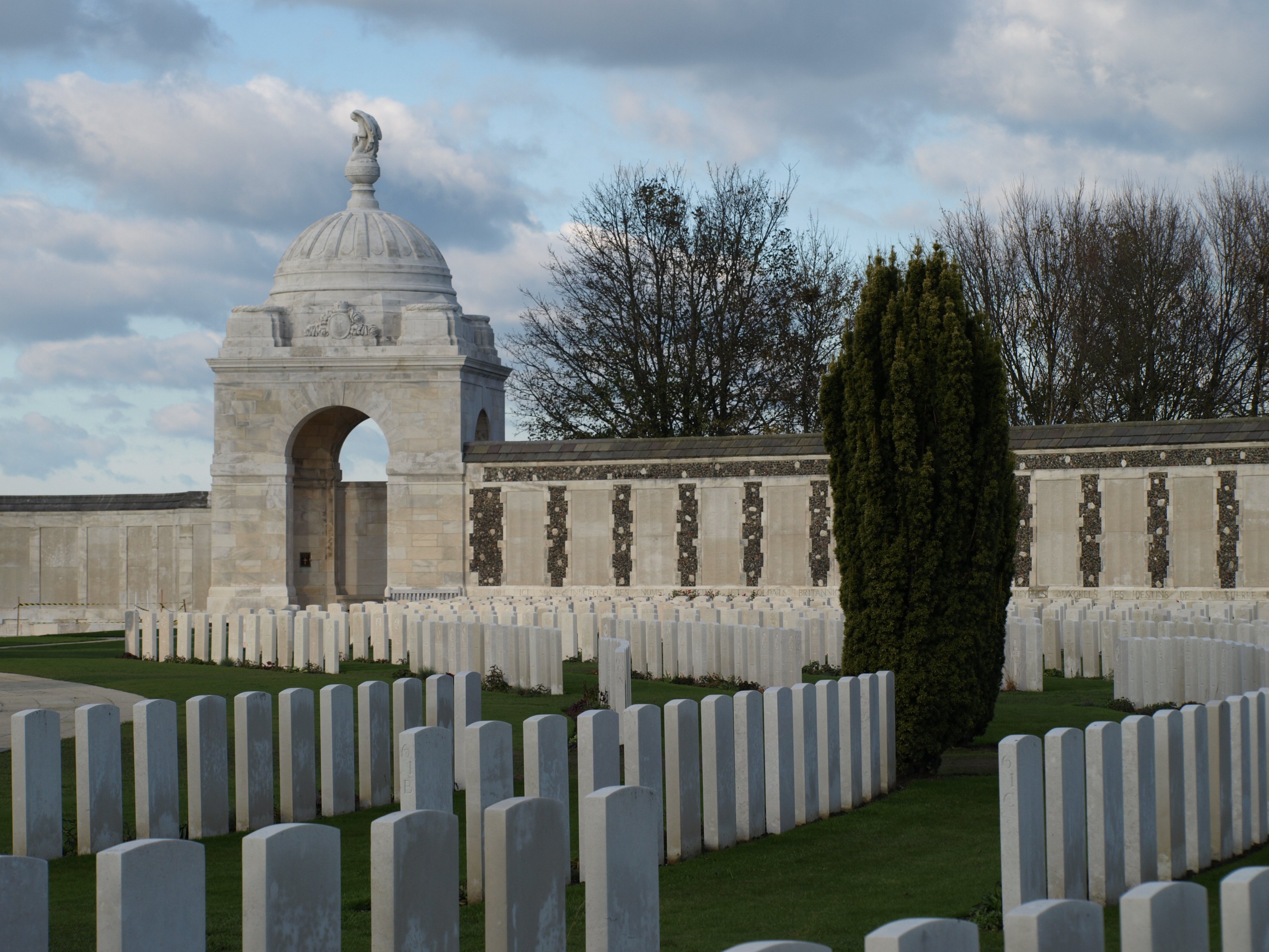 Ypres Salient - The Menin Gate and Tyne Cot CemeteryLeft side of the road